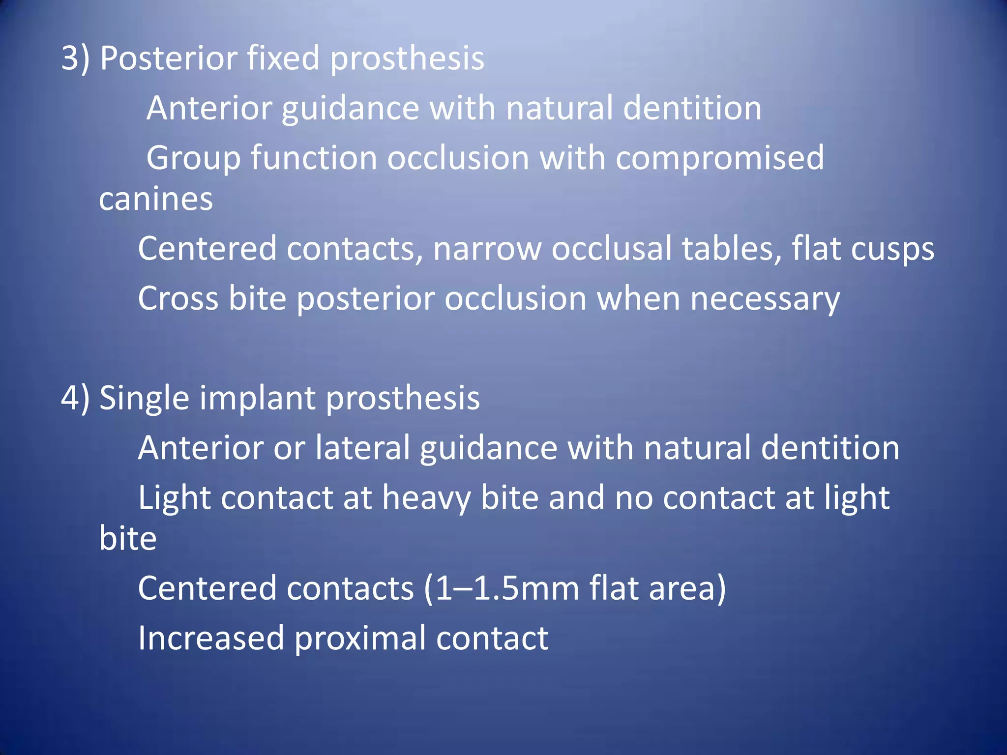 Occluion in prosthodontics | PPTX