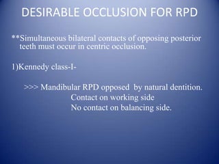Occluion in prosthodontics | PPTX