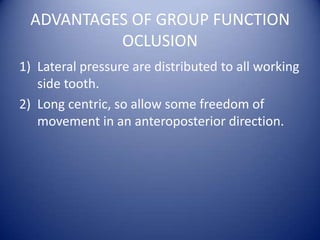 Occluion in prosthodontics | PPTX