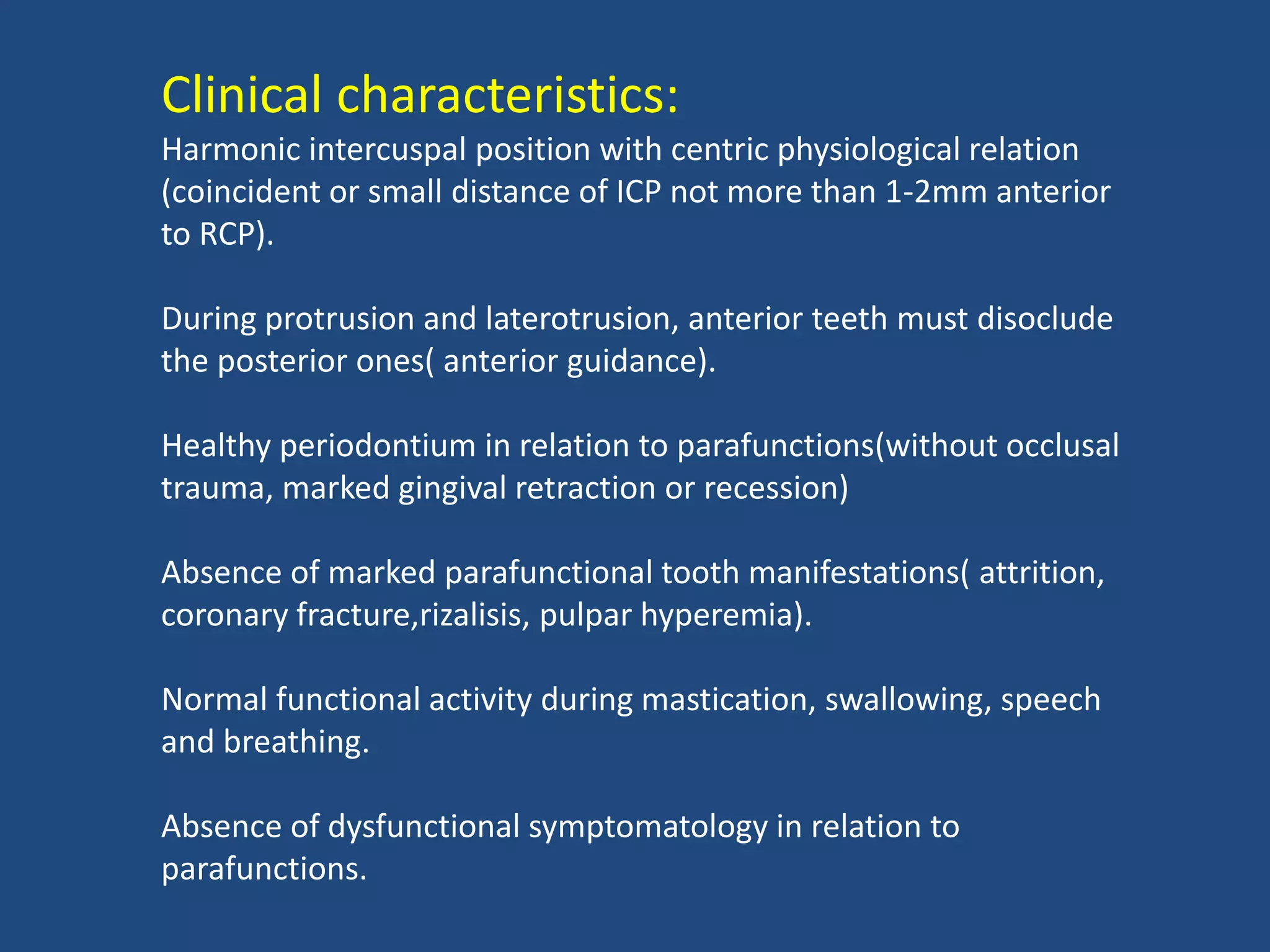 Occluion in prosthodontics lec 16 04-'13 | PPTX