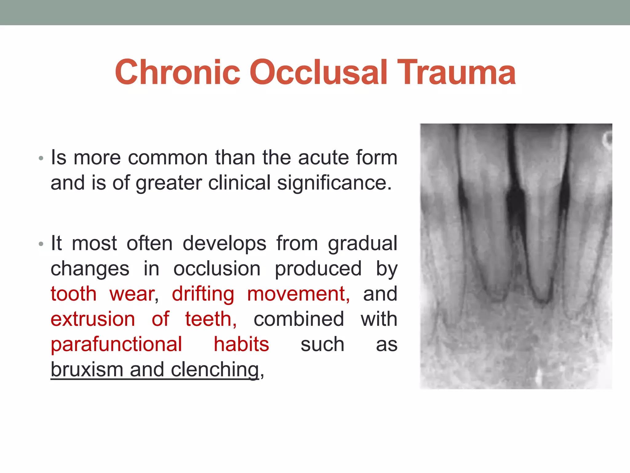occlusal.pptx | Dental Health | Diseases and Conditions