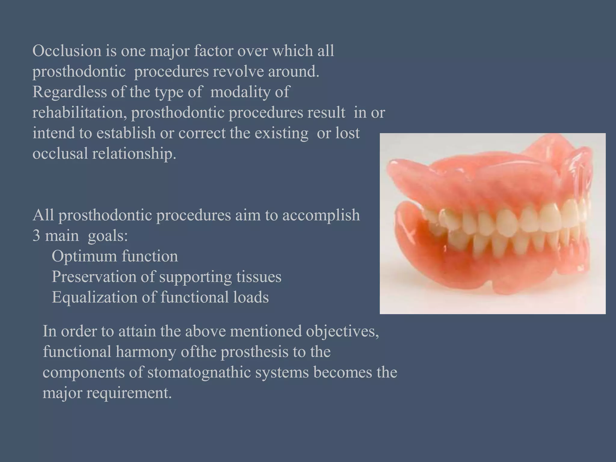 occlusal adjustment in cd.pptx | Dental Health | Diseases and Conditions