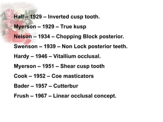 OCCLUSAL CONCEPTS IN COMPLETE DENTURE 1.ppt