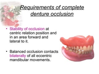 OCCLUSAL CONCEPTS IN COMPLETE DENTURE 1.ppt