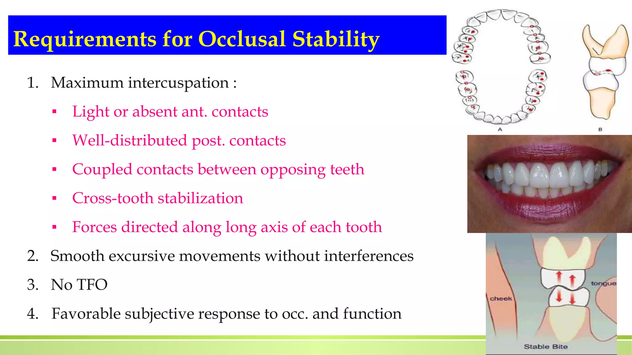 Occlusal evaluation | PPTX