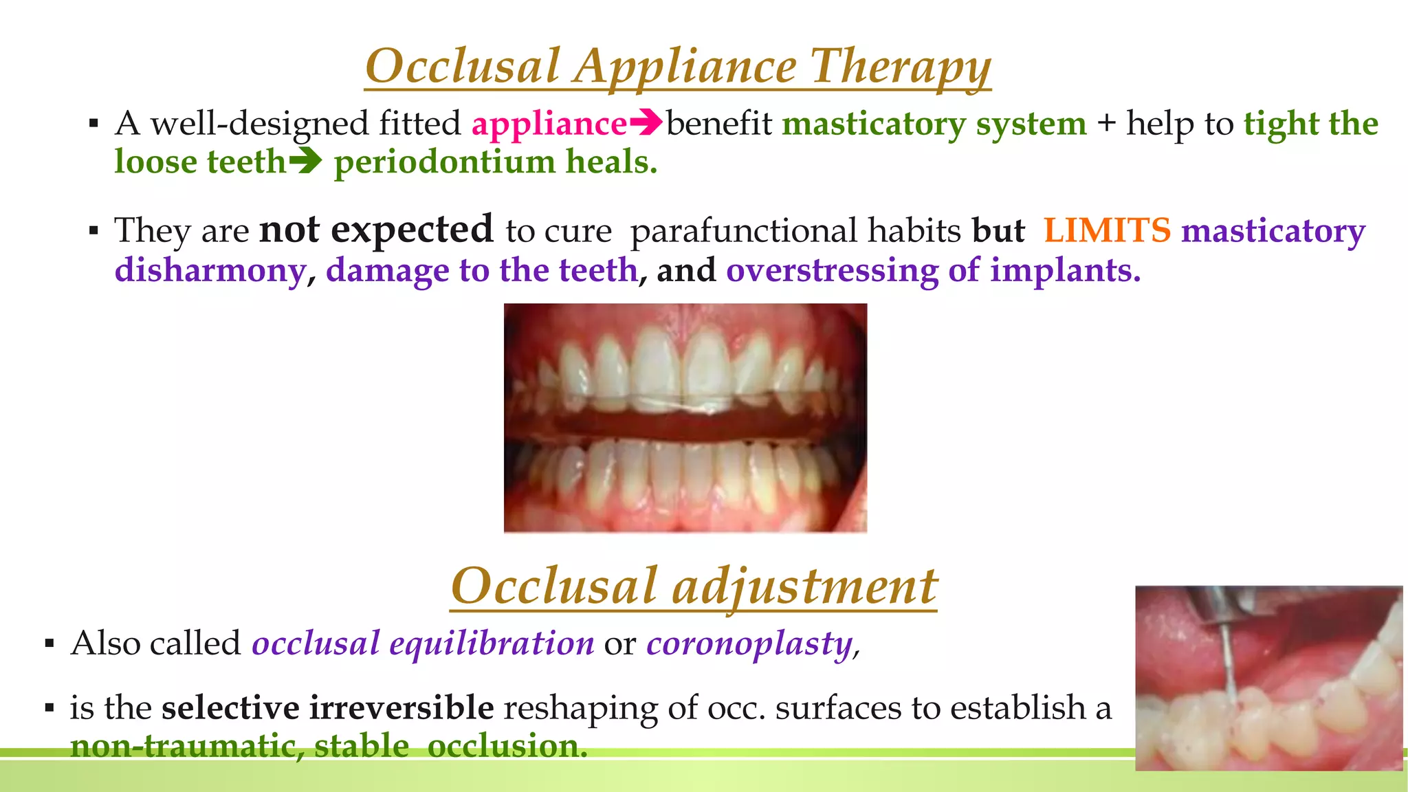 Occlusal evaluation | PPTX