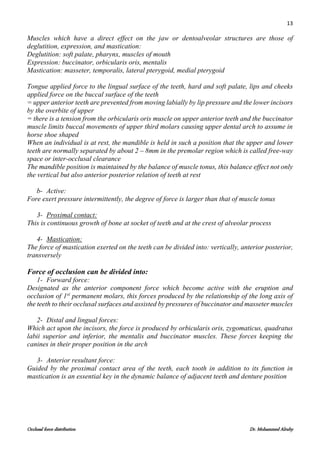 Occlusal force Distribution........... | PDF