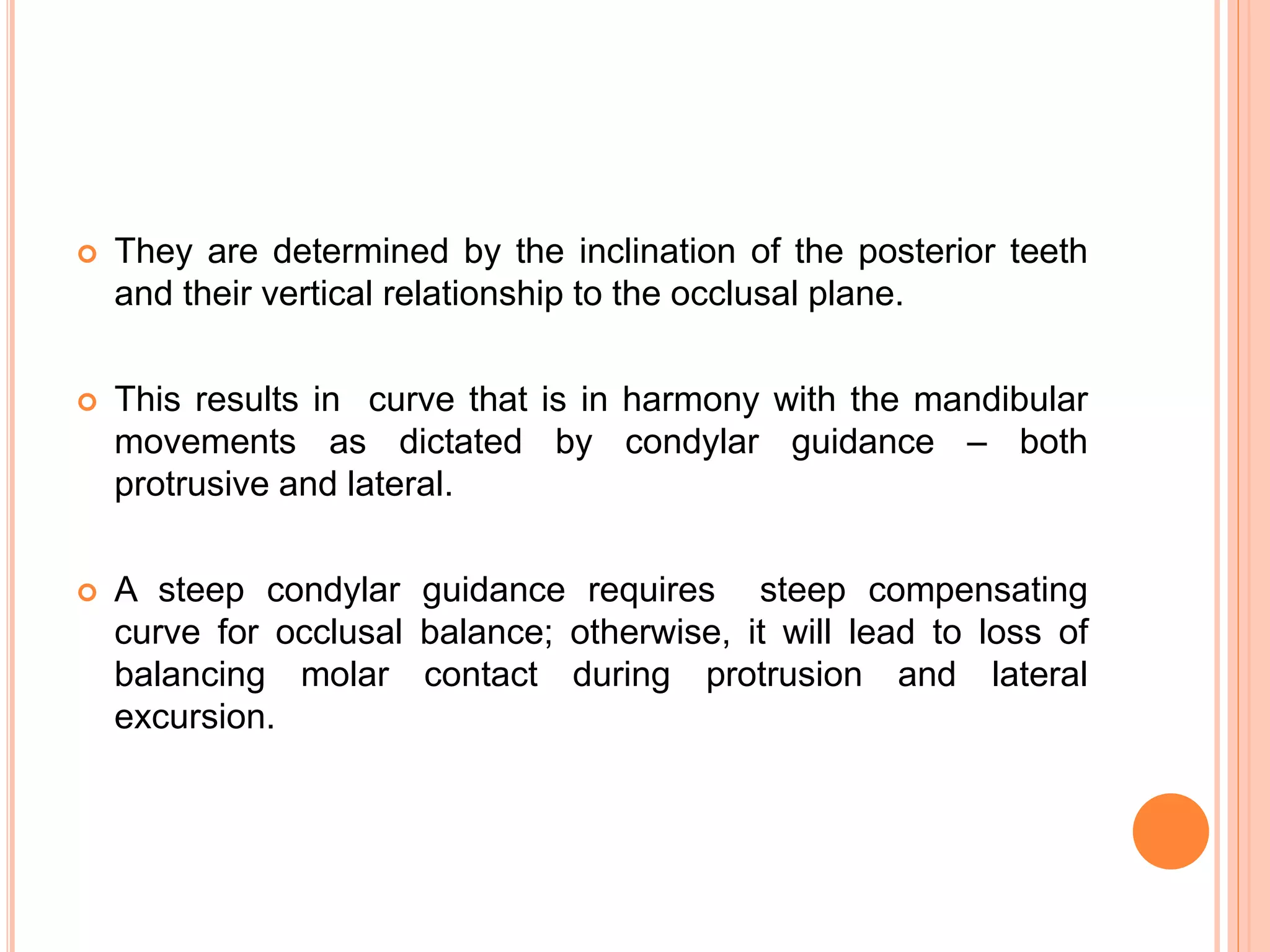 Occlusal planes and compensating curves | PPTX