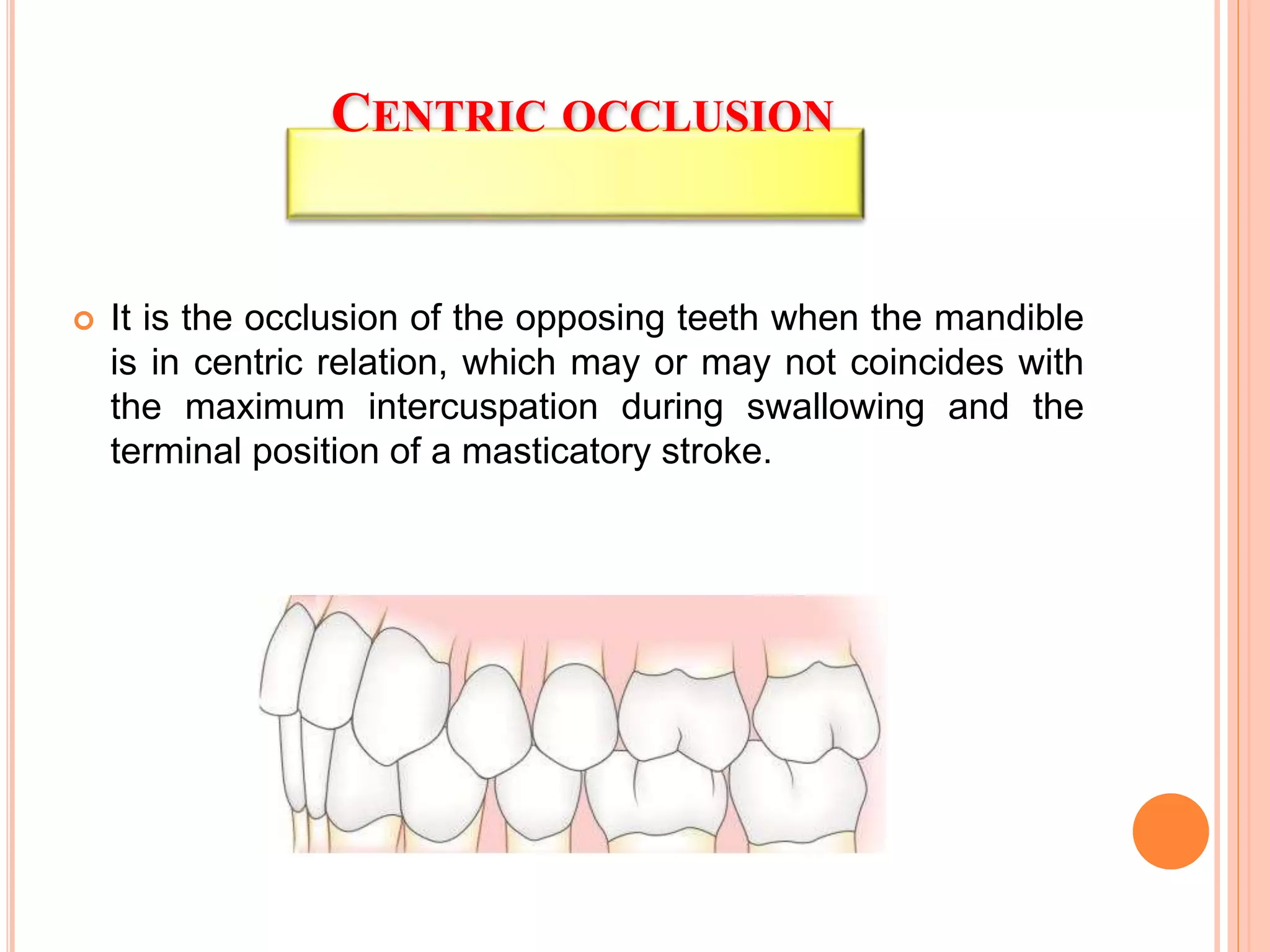 Occlusal planes and compensating curves | PPTX