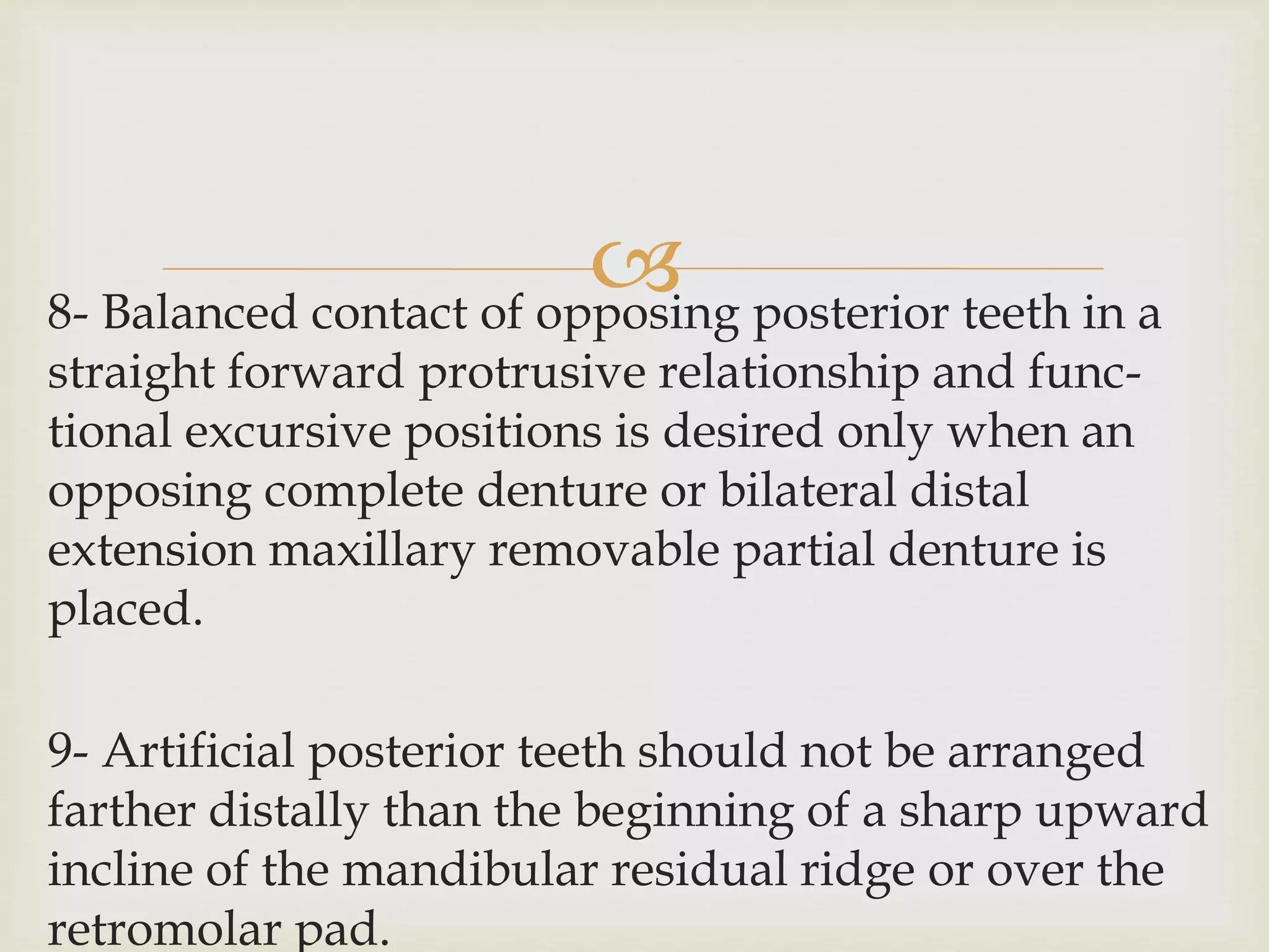 Occlusal relationship for removable partial denture | PPTX