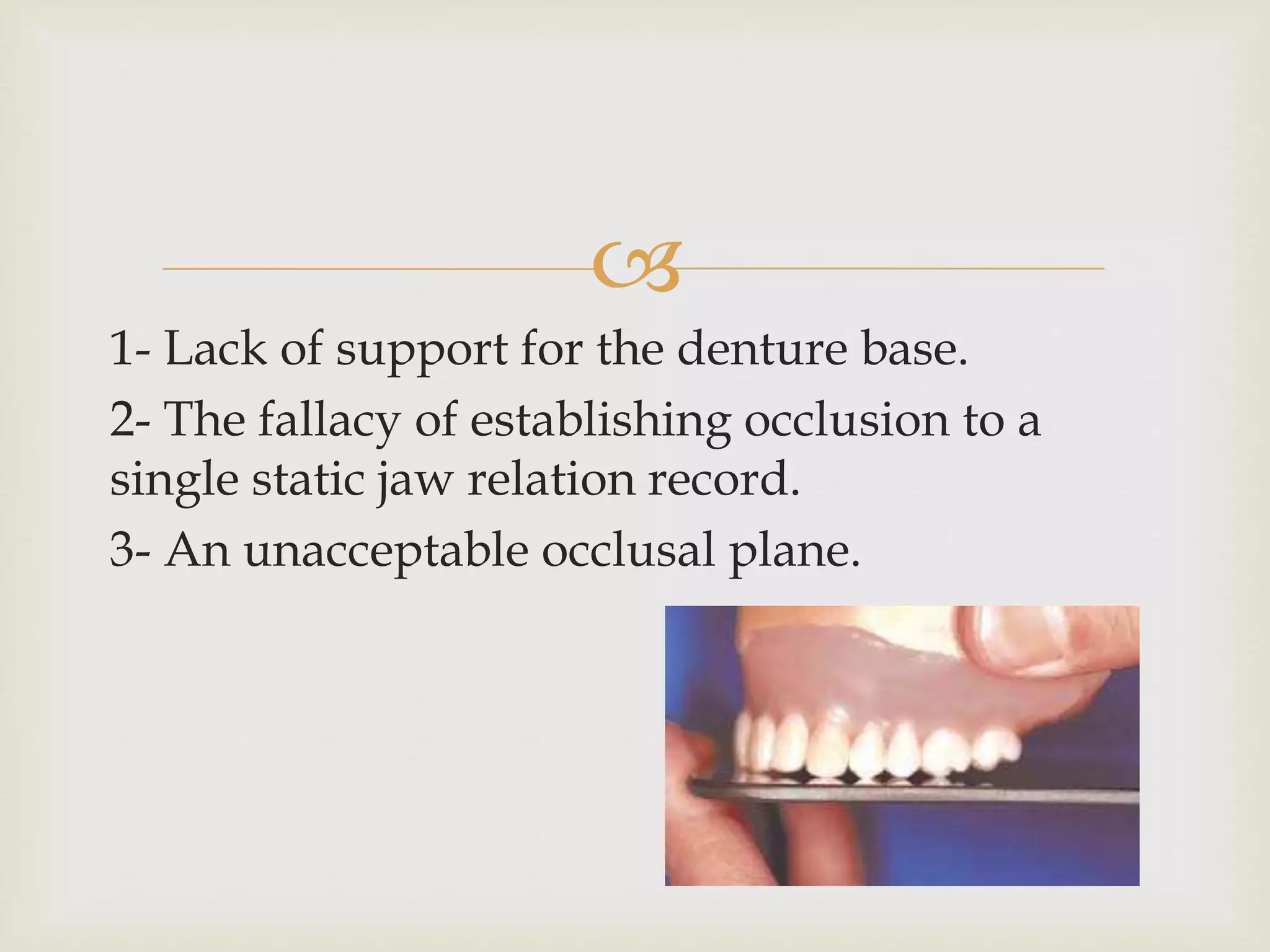 Occlusal relationship for removable partial denture | PPTX