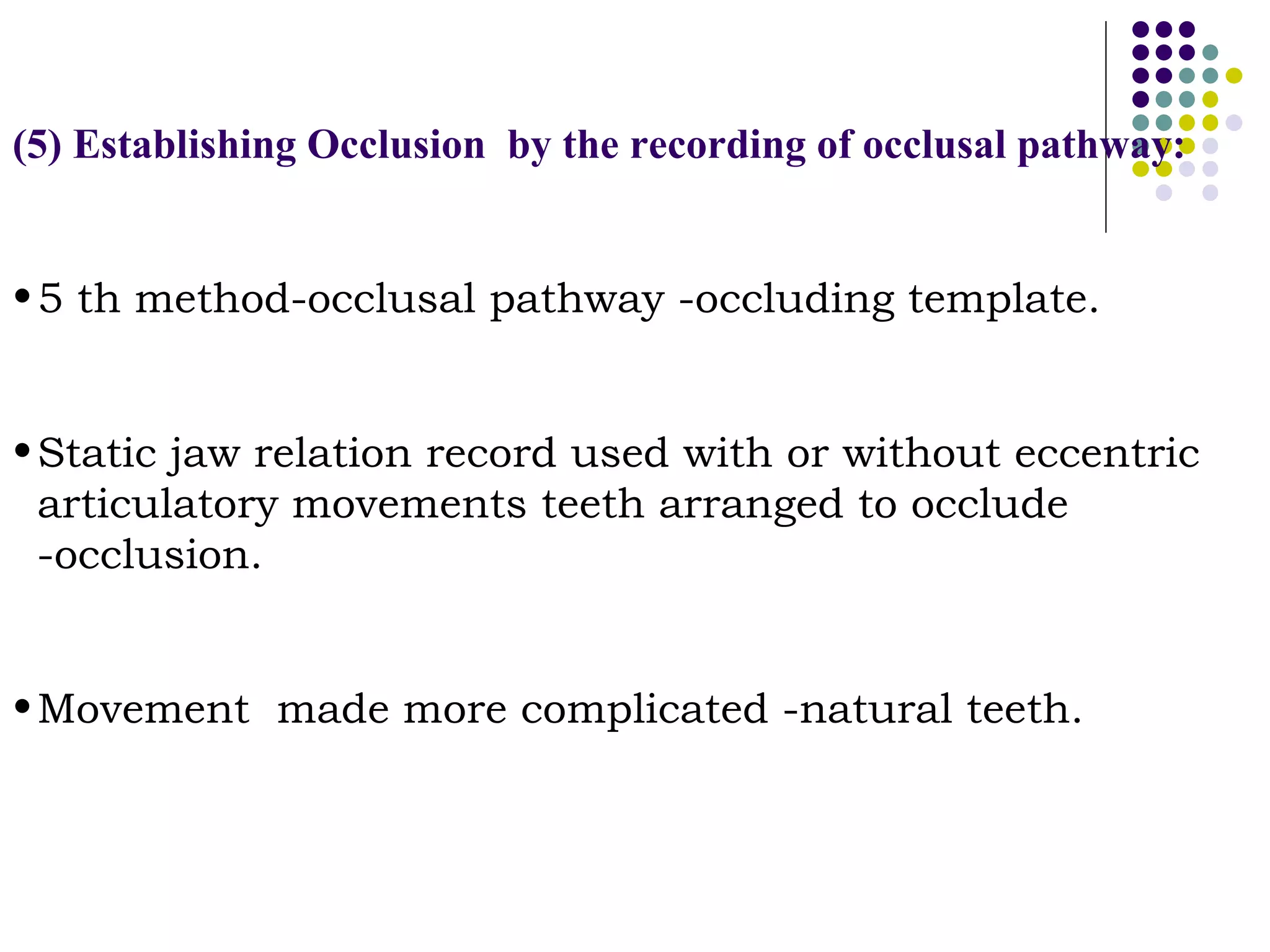 Occlusal relationship in_rpd__prostho_ | PPT