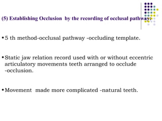 Occlusal relationship in_rpd__prostho_ | PPT