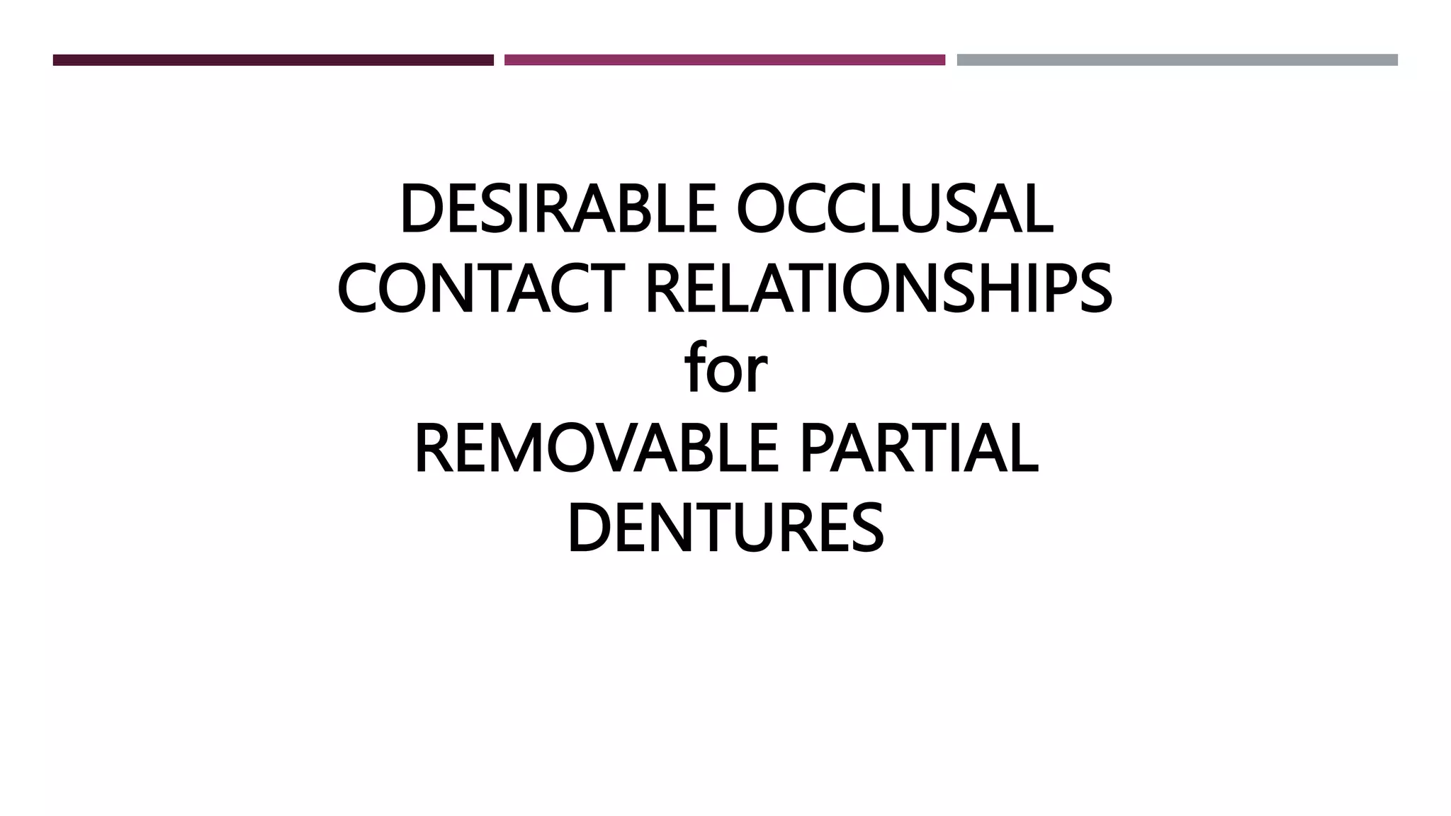 occlusal relationships for rpd -protik.pptx