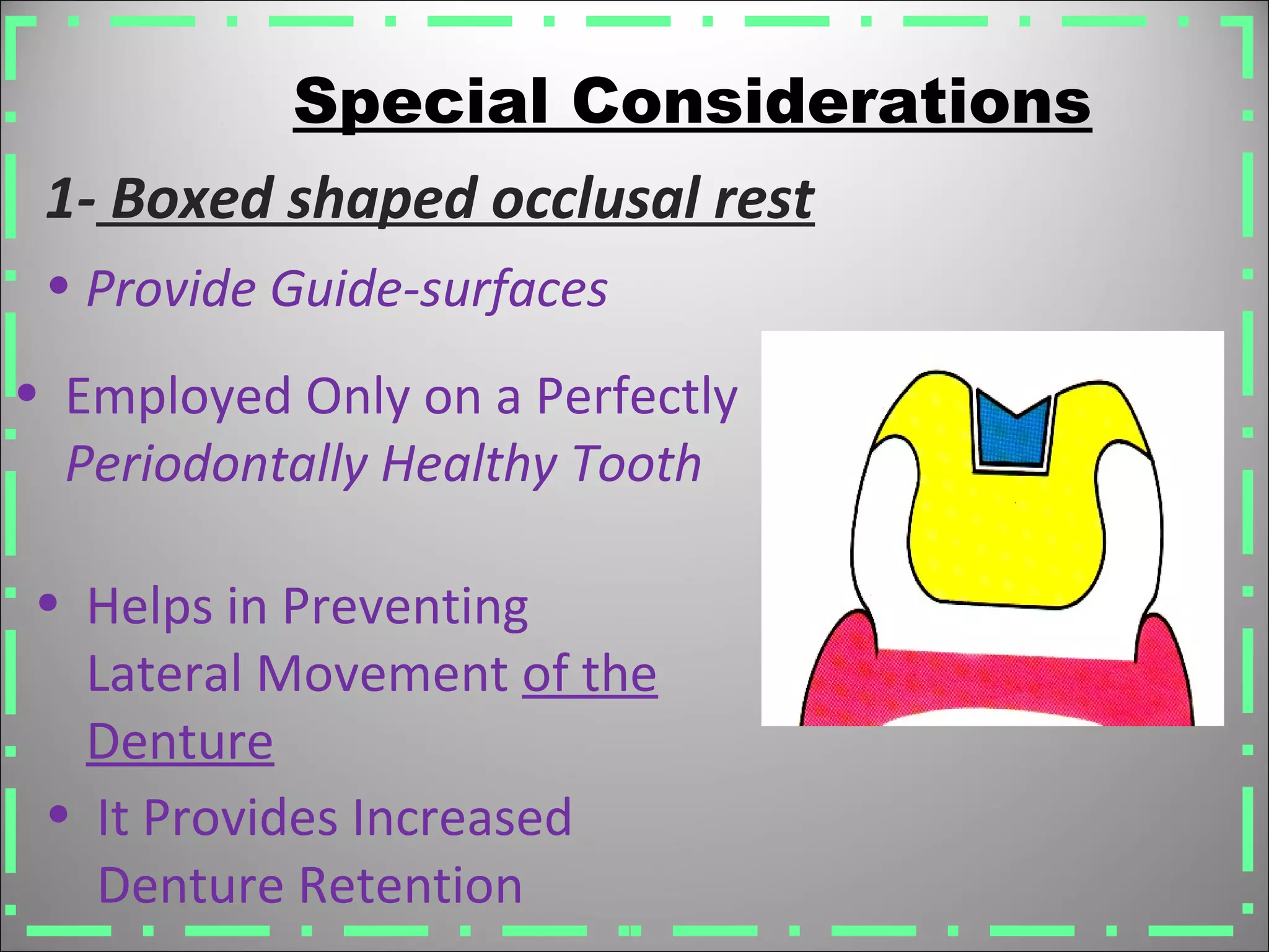 Occlusal rests | PPT