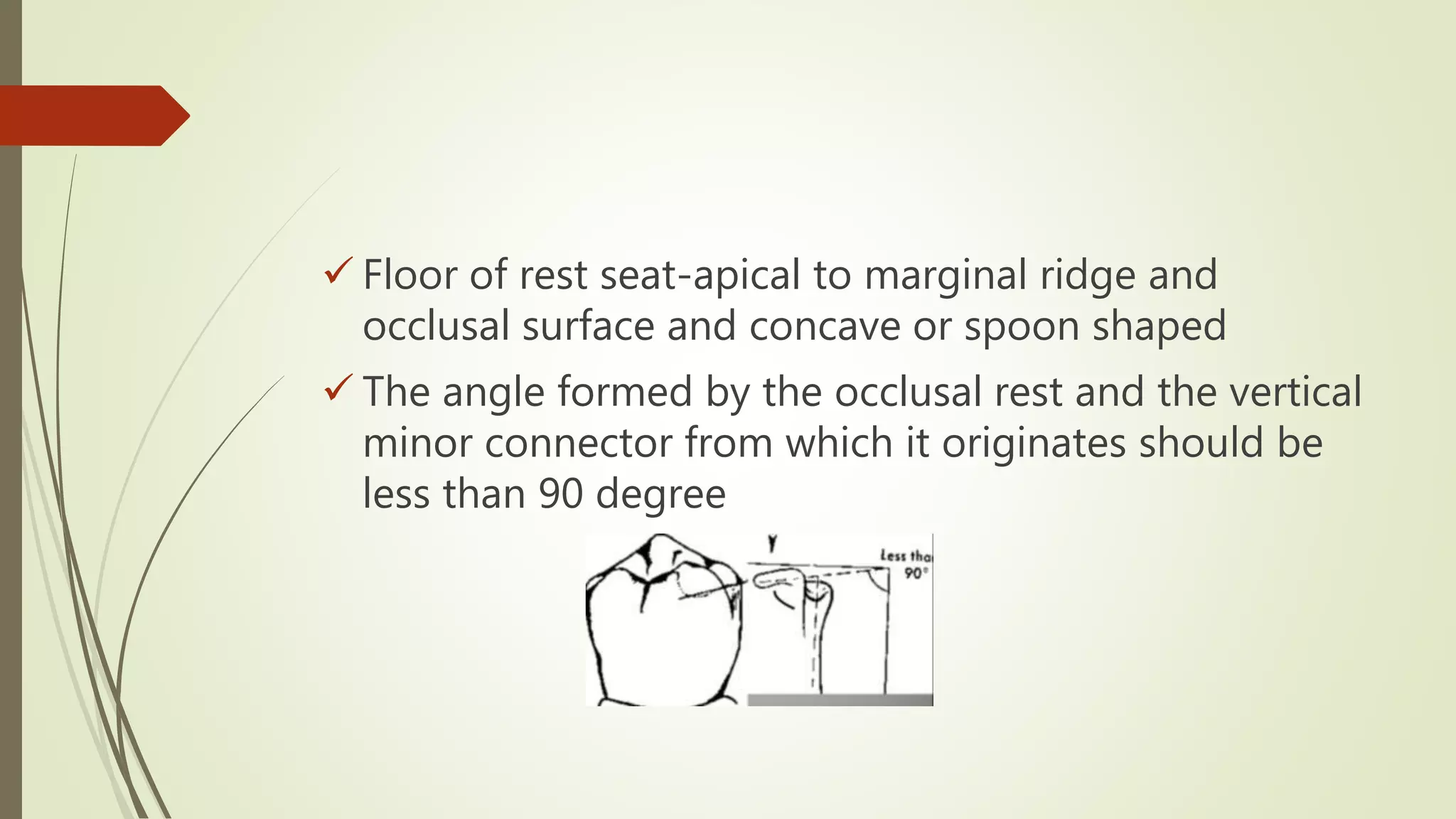 overview of occlusal rests and rest seats | PPTX