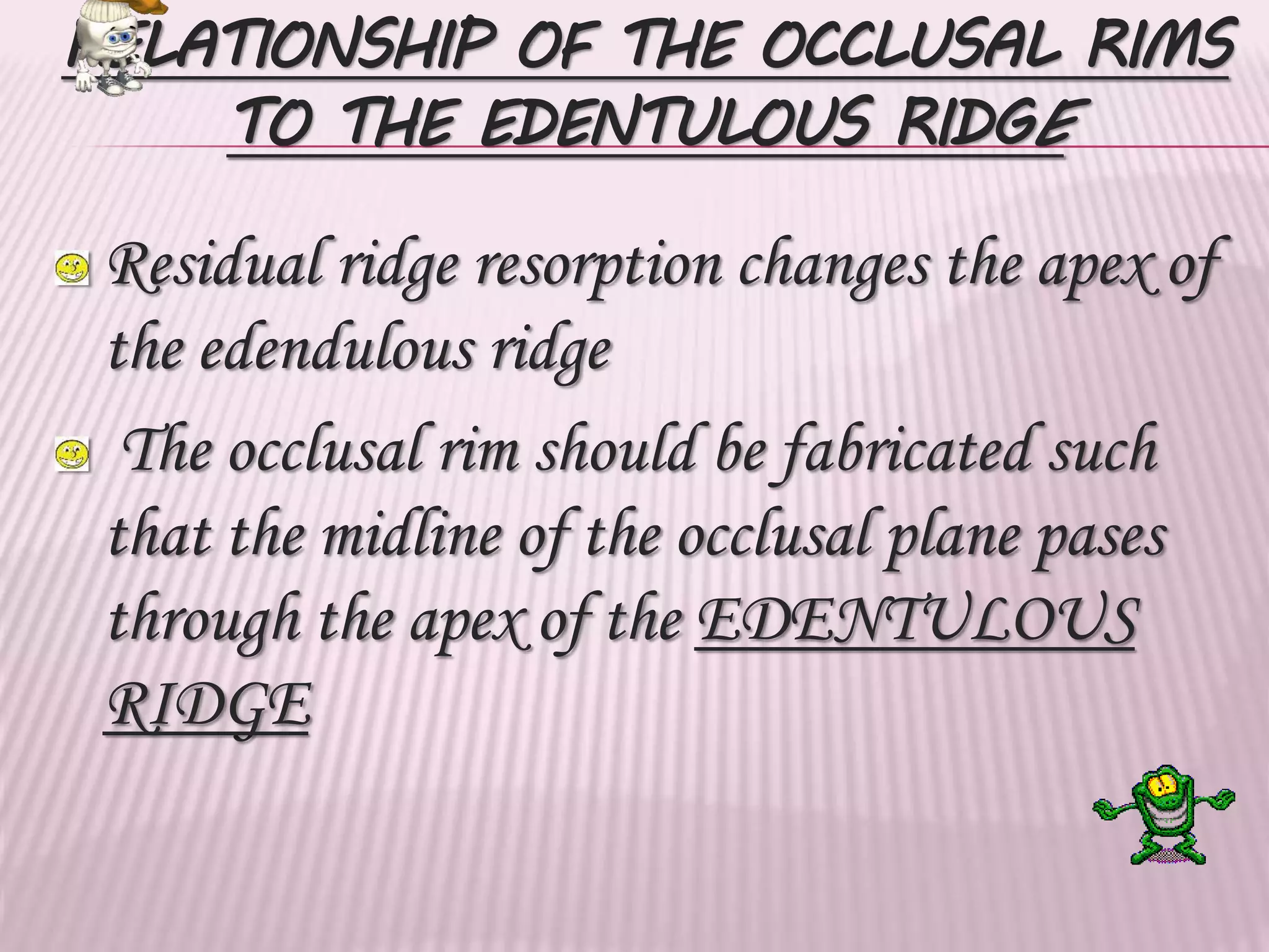 Record bases and Occlusal rims ppt | PPTX