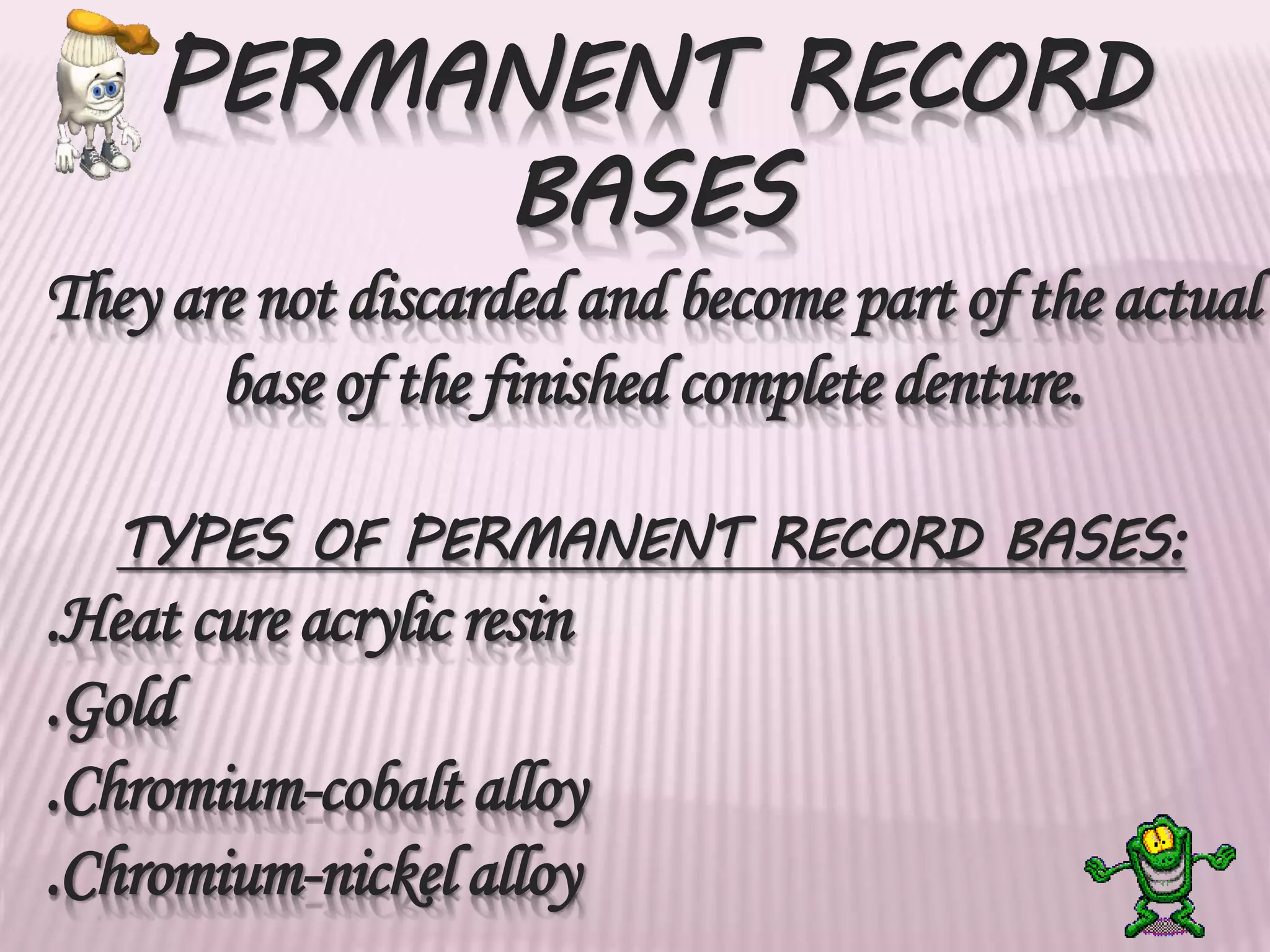 Record bases and Occlusal rims ppt | PPTX