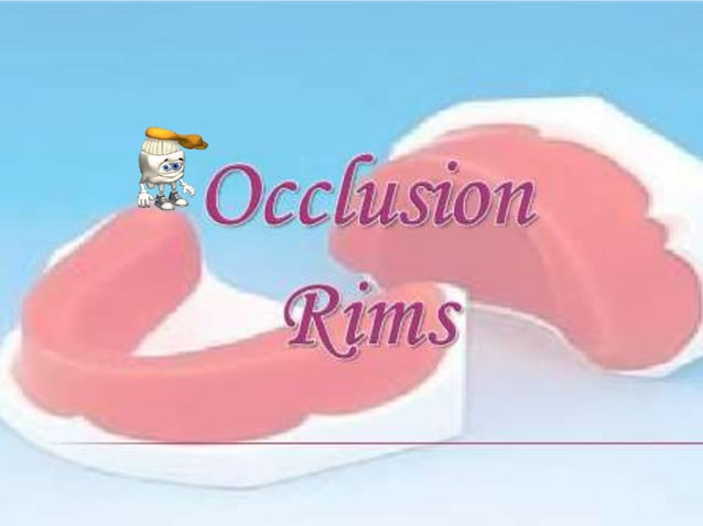 Record bases and Occlusal rims ppt | PPTX