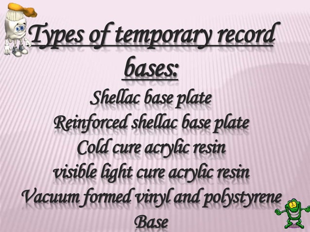 Record bases and Occlusal rims ppt | PPTX