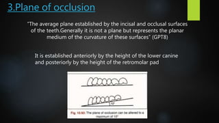 Occlusal schemes in complete denture | PPTX