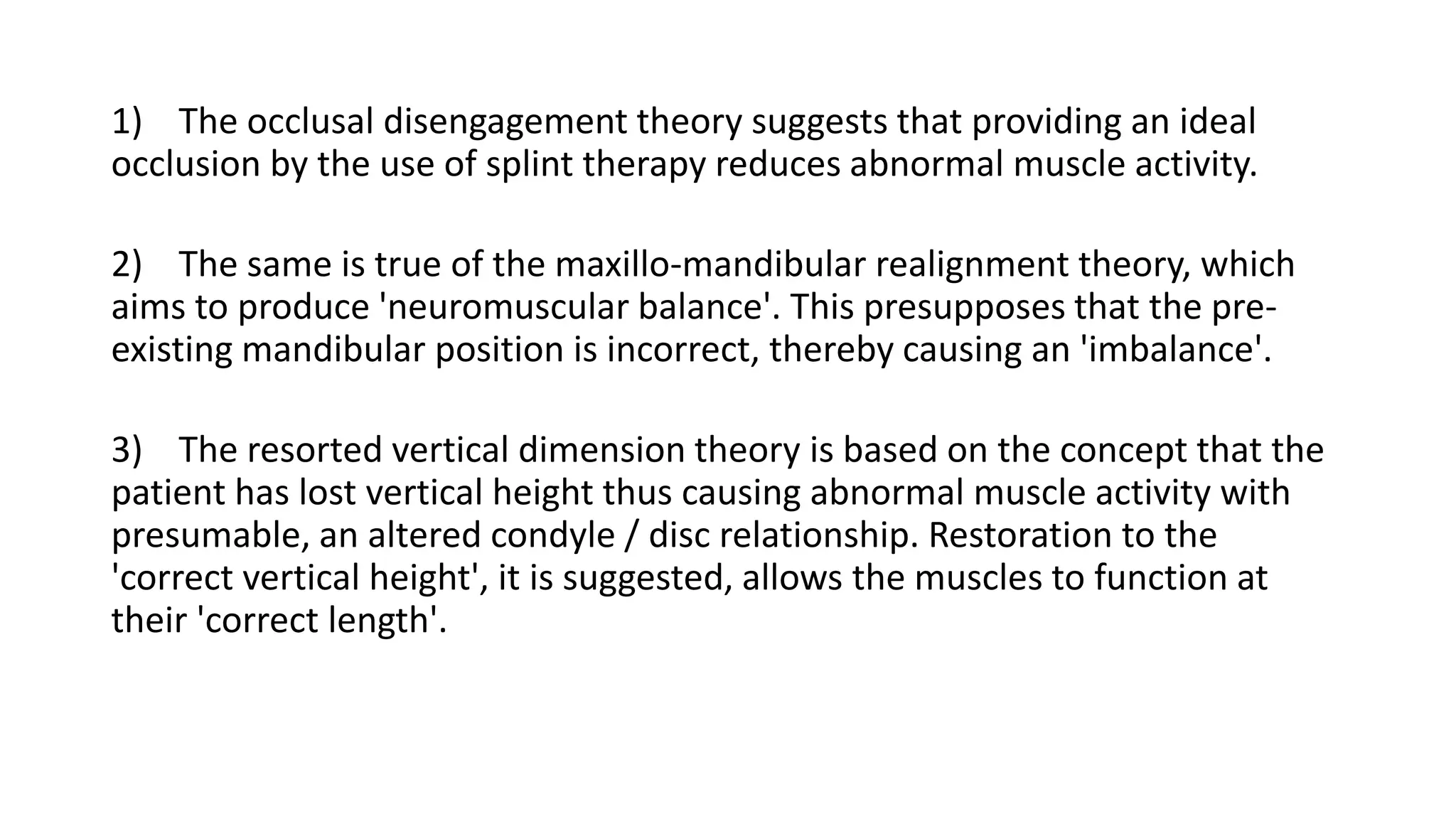 Occlusal splints | PPTX
