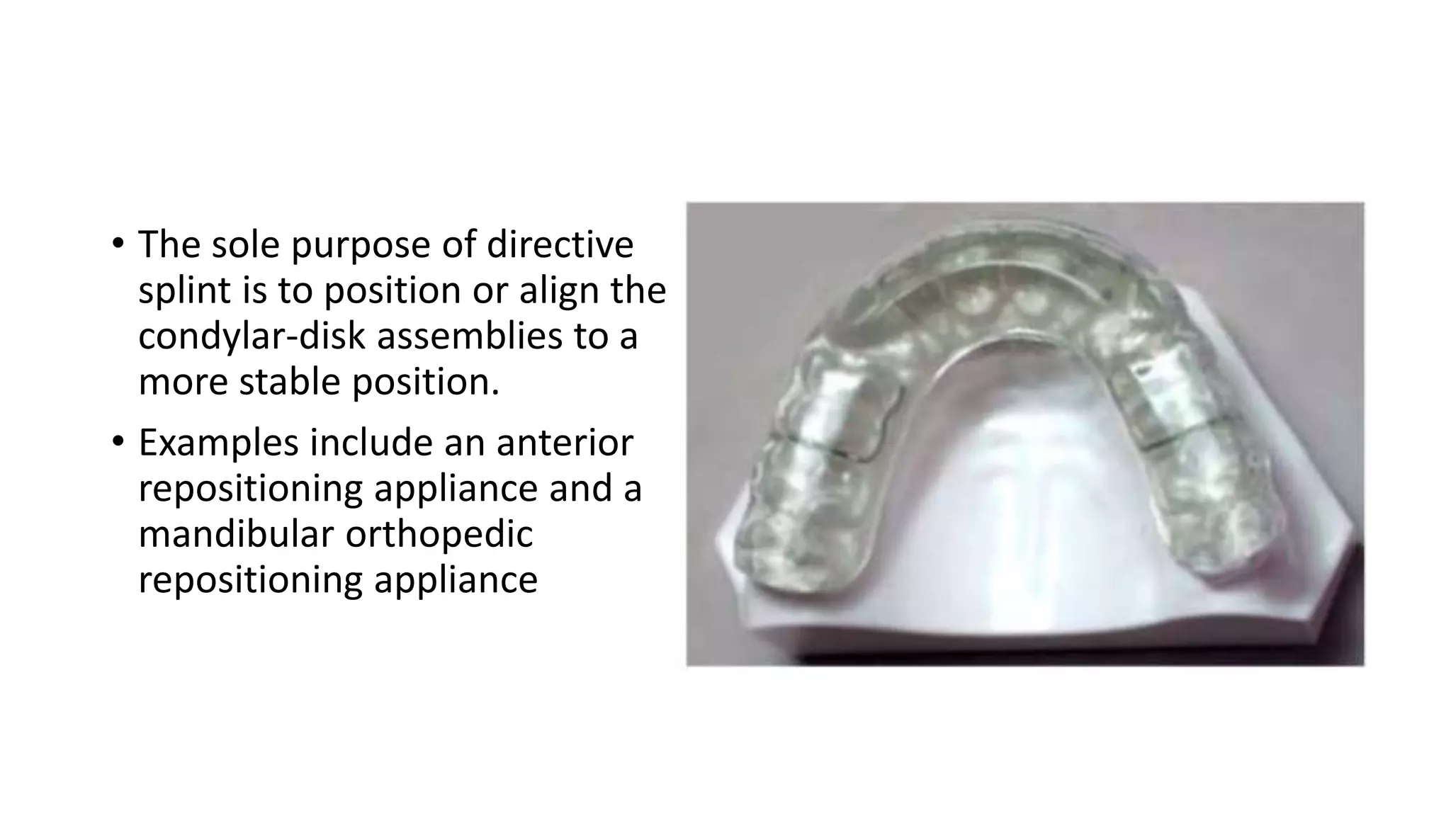Occlusal splints | PPTX