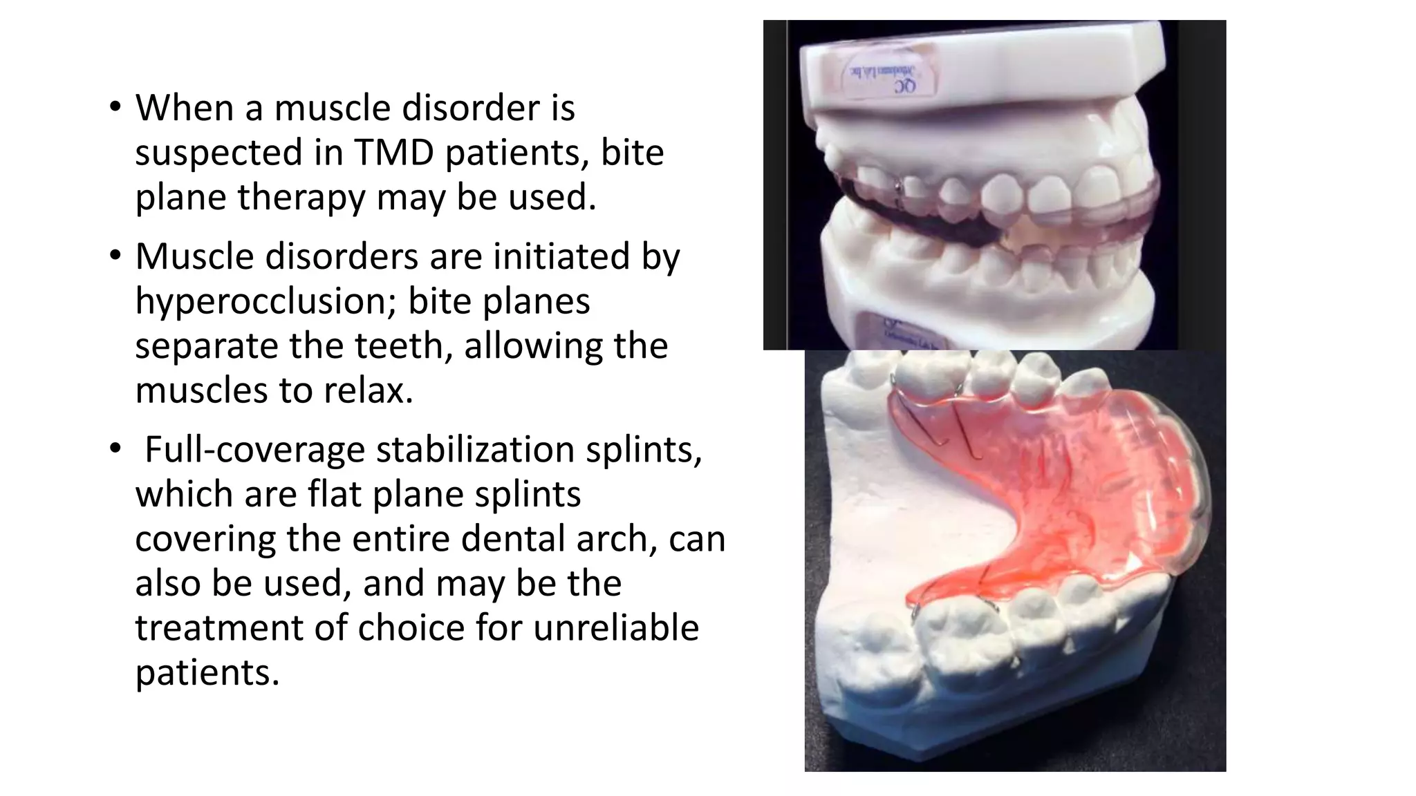 Occlusal splints | PPTX