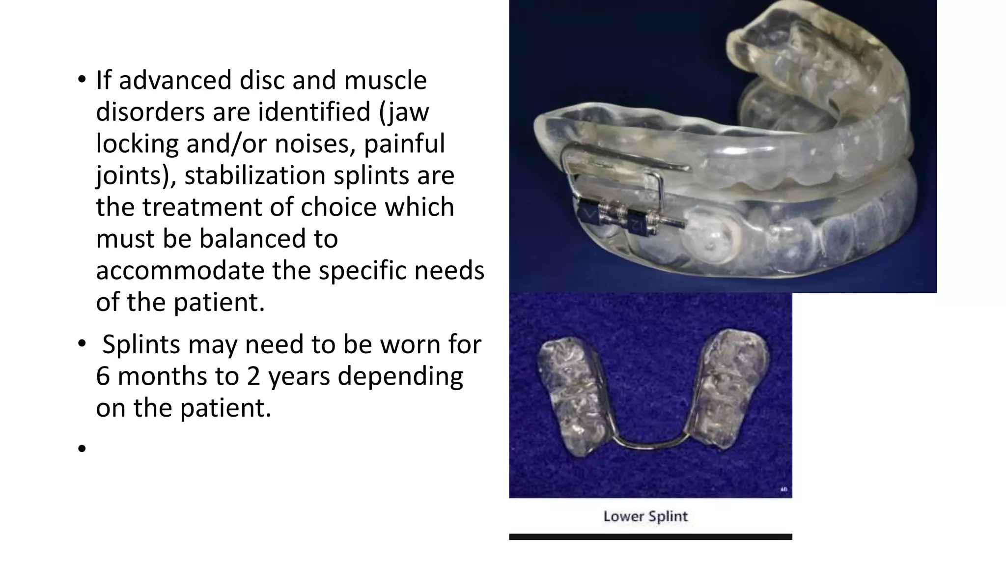Occlusal splints | PPTX | Physical Therapy | Wellness