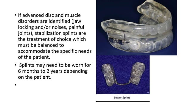 Occlusal splints | PPTX | Physical Therapy | Wellness