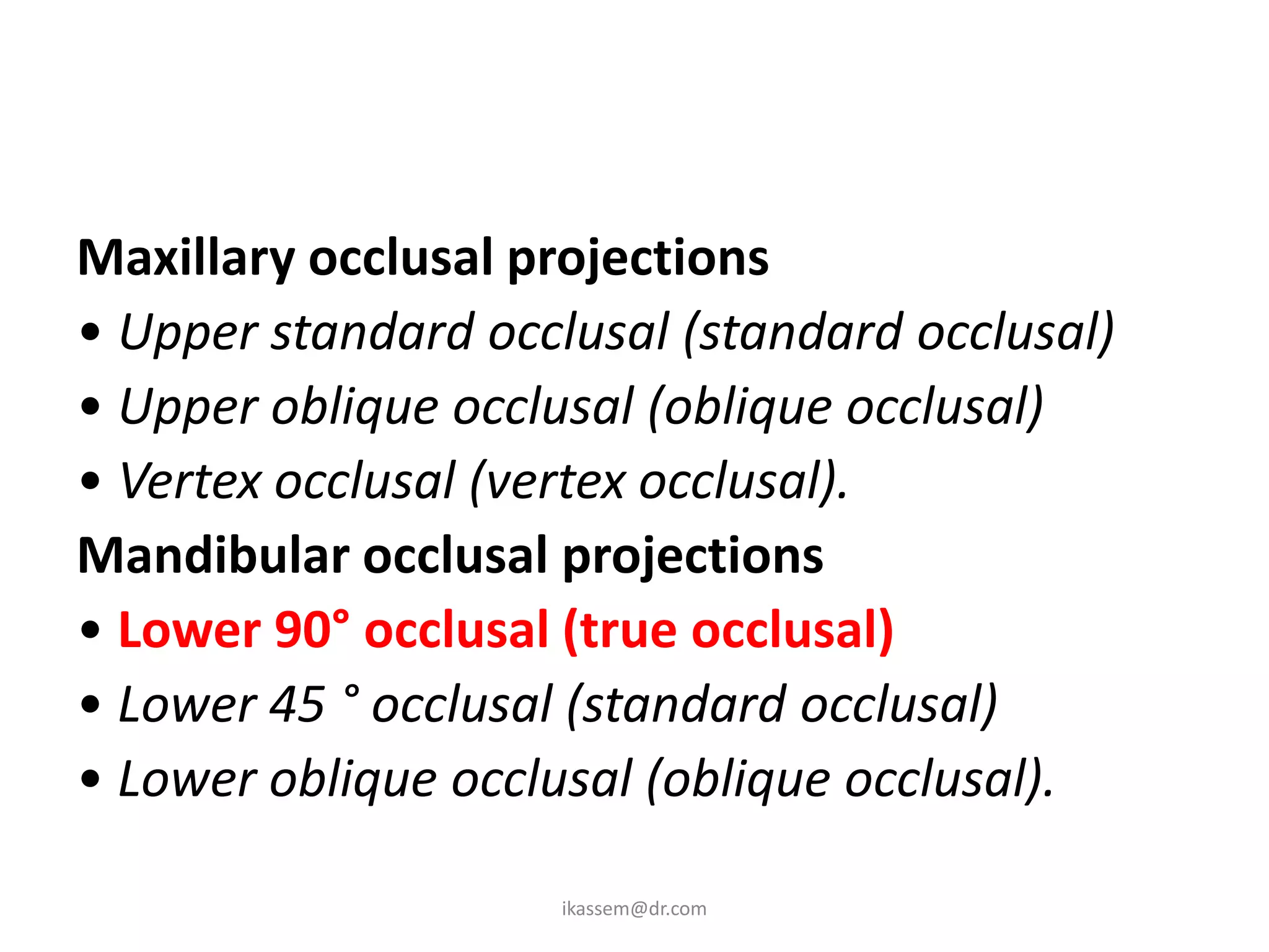 Occlusal techniques | PDF