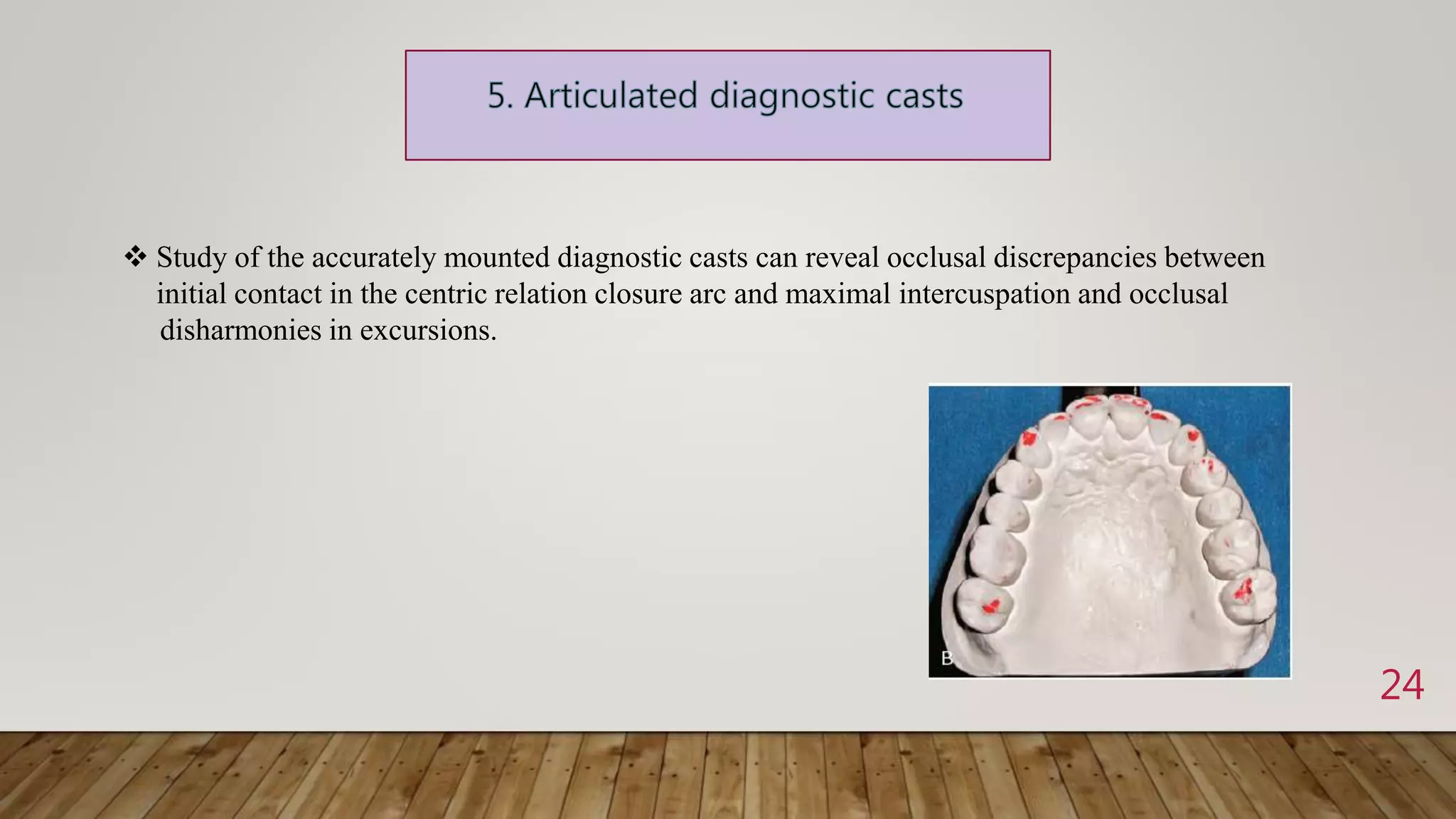 Occlusal evaluation and therapy | PPTX