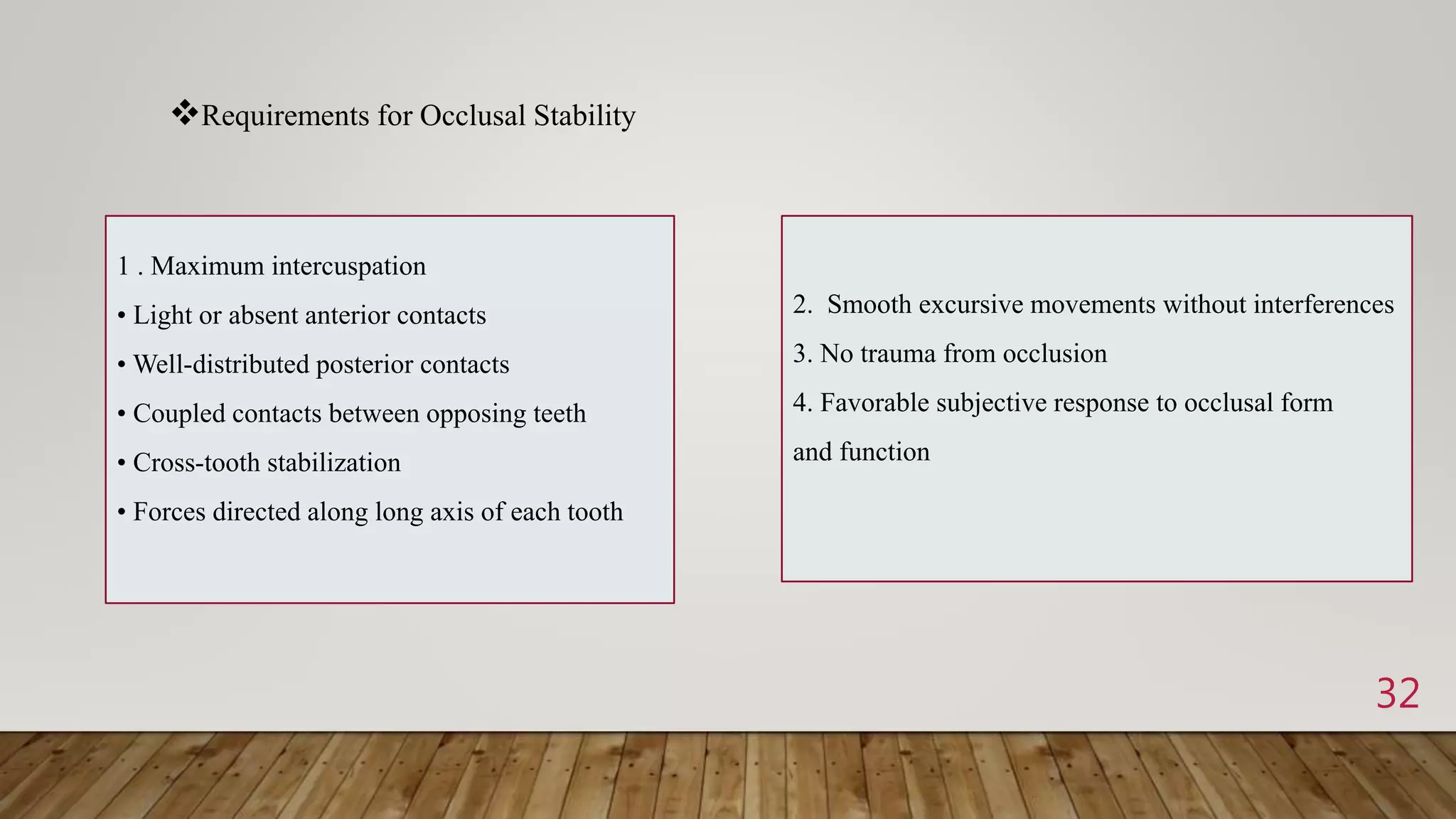 Occlusal evaluation and therapy | PPTX
