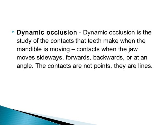 Occlusion