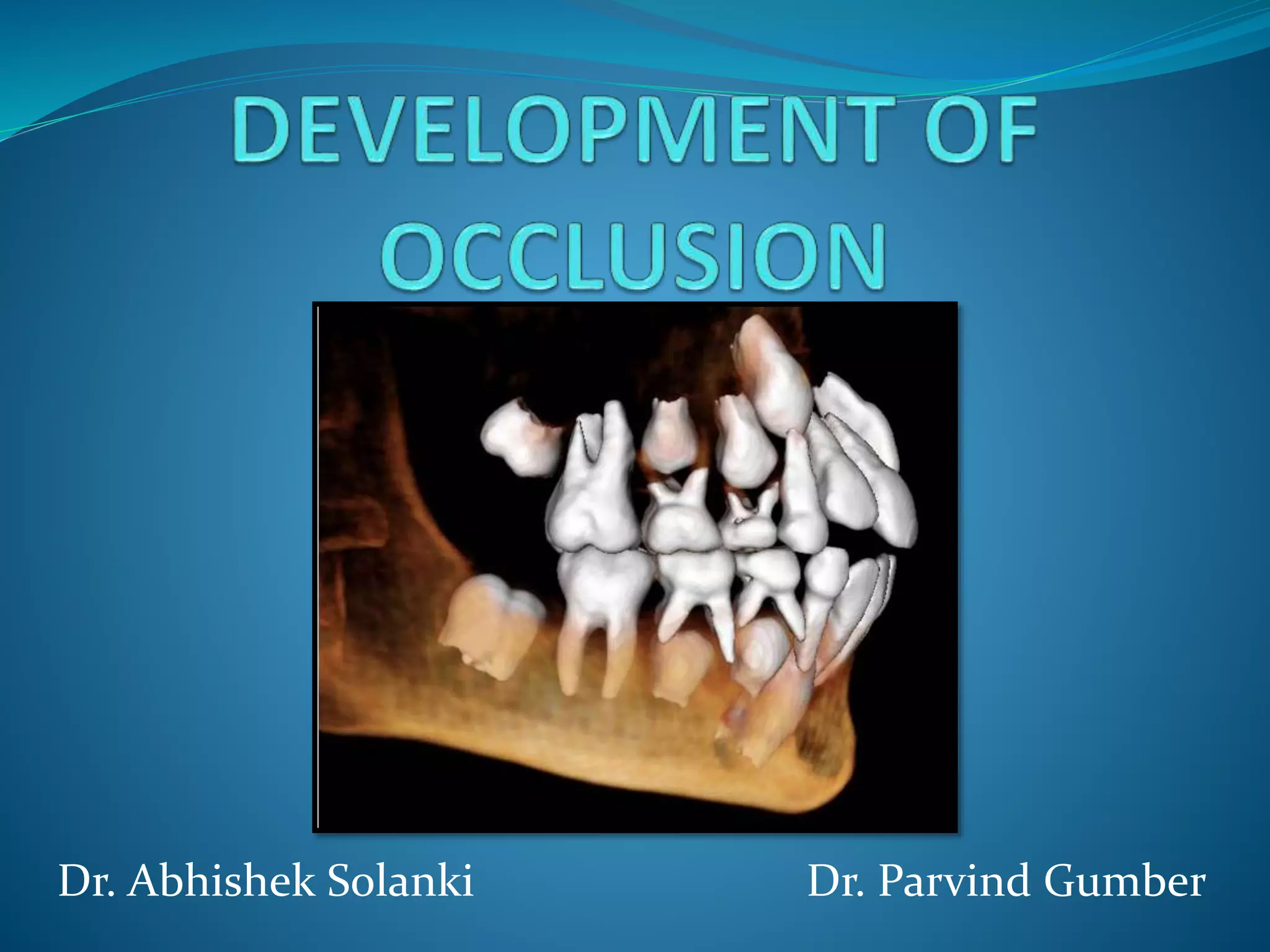 Development of Occlusion | PPTX