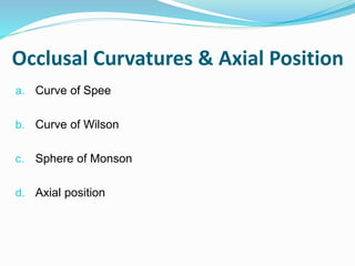 Development of Occlusion | PPTX