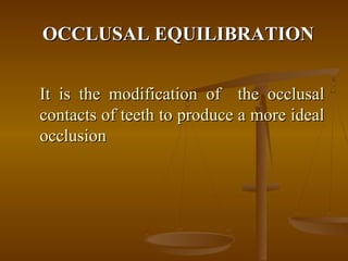 Occlusion in Periodontics | PPT