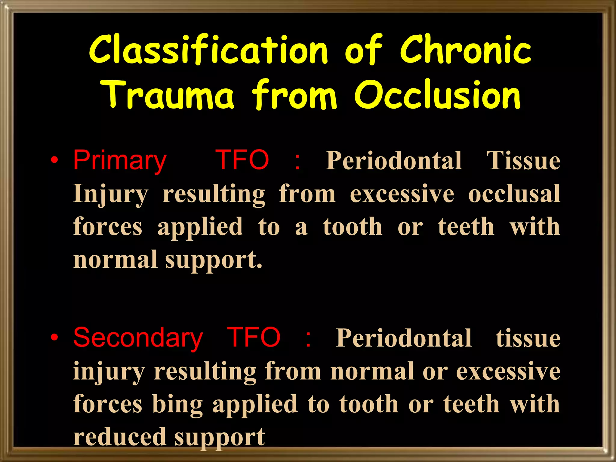 Occlusion in periodontal practice - Dr Harshavardhan Patwal | PPTX