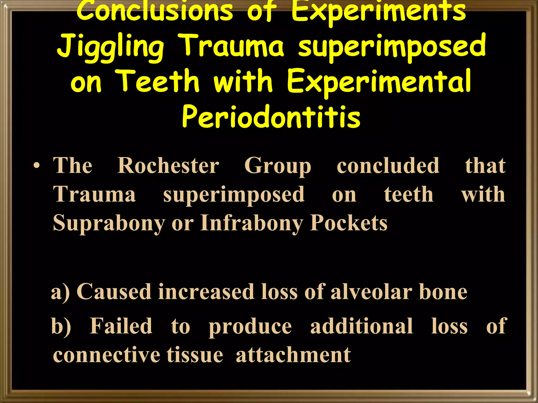 Occlusion in periodontal practice - Dr Harshavardhan Patwal | PPTX