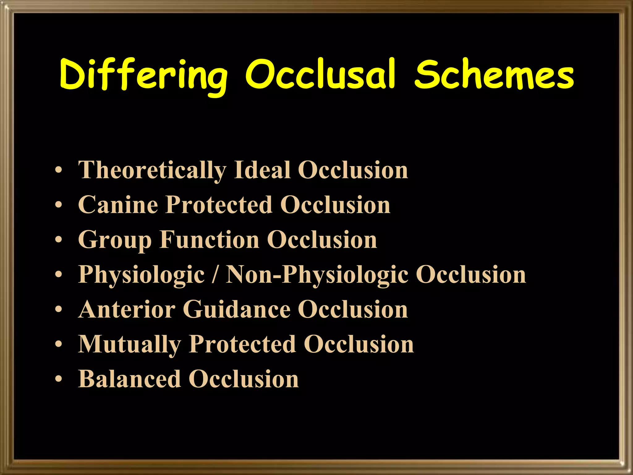 Occlusion in periodontal practice - Dr Harshavardhan Patwal | PPTX