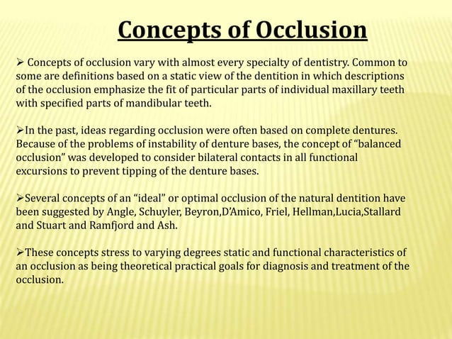 Occlusion | PPTX