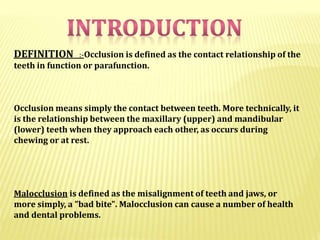 Occlusion | PPTX