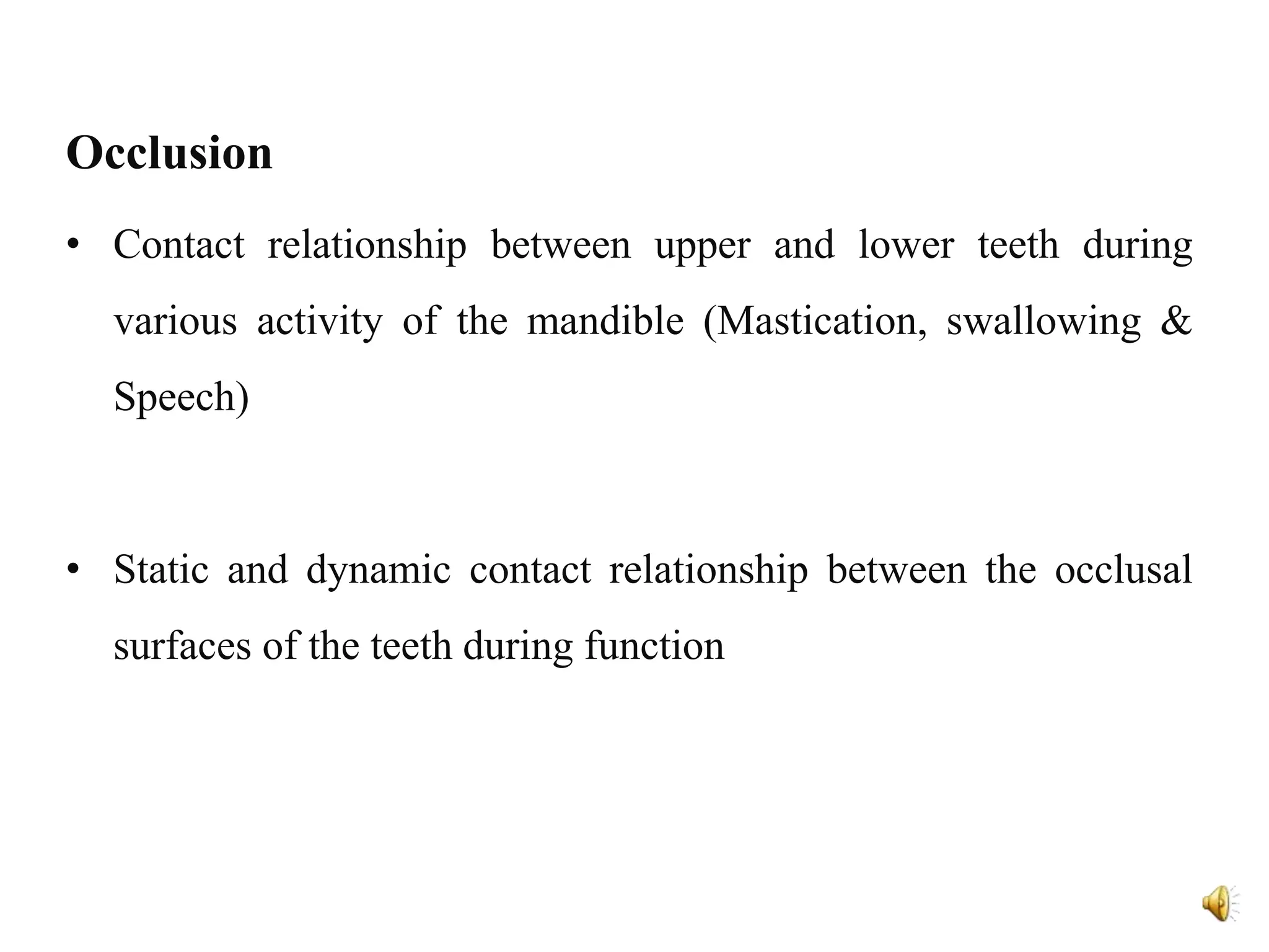 Occlusion and it's types and malocclusion | PPTX