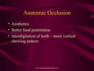 Occlusion /cosmetic dentistry courses | PPT