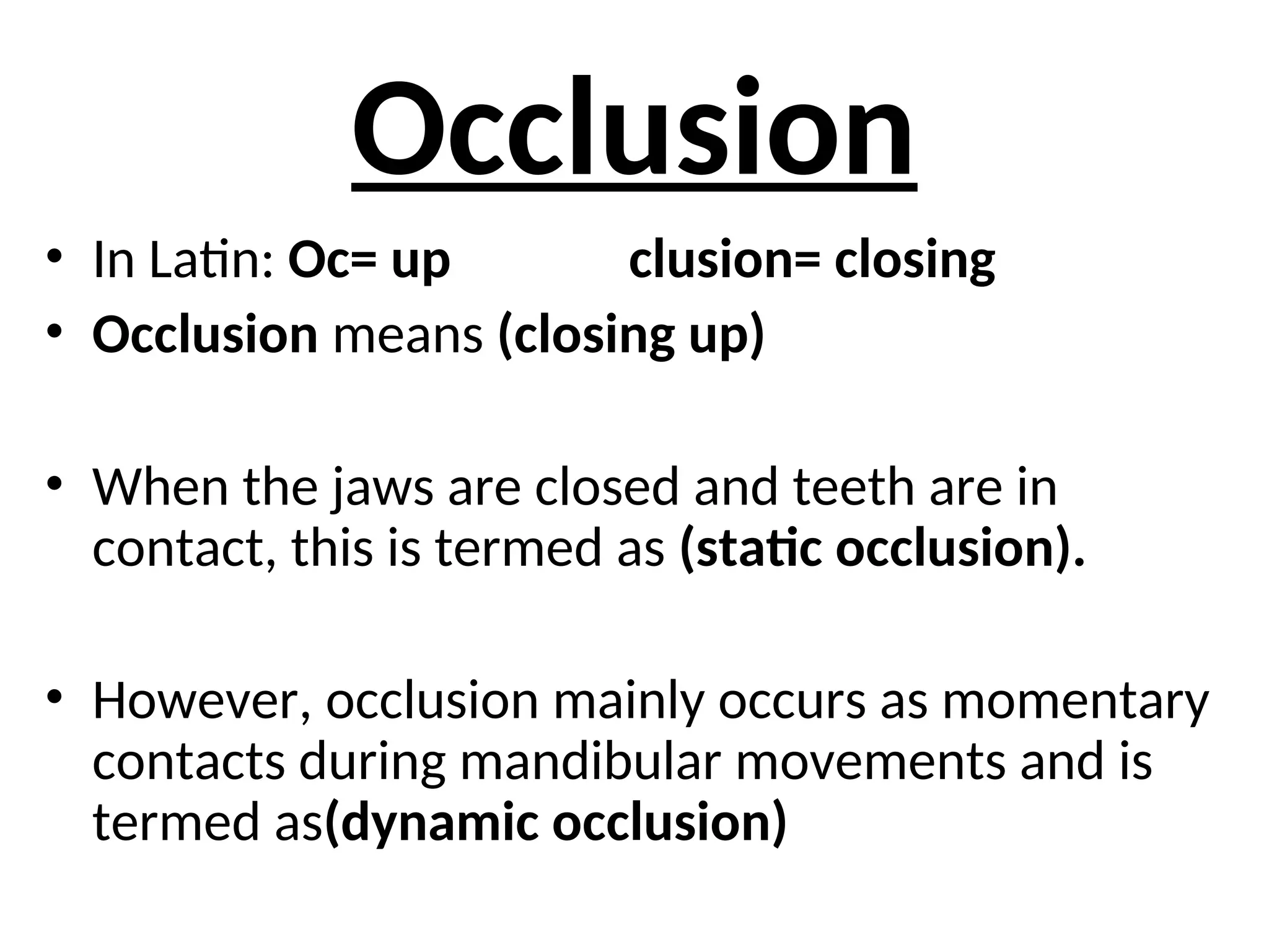 occlusion 1.ppt............................... | PPT