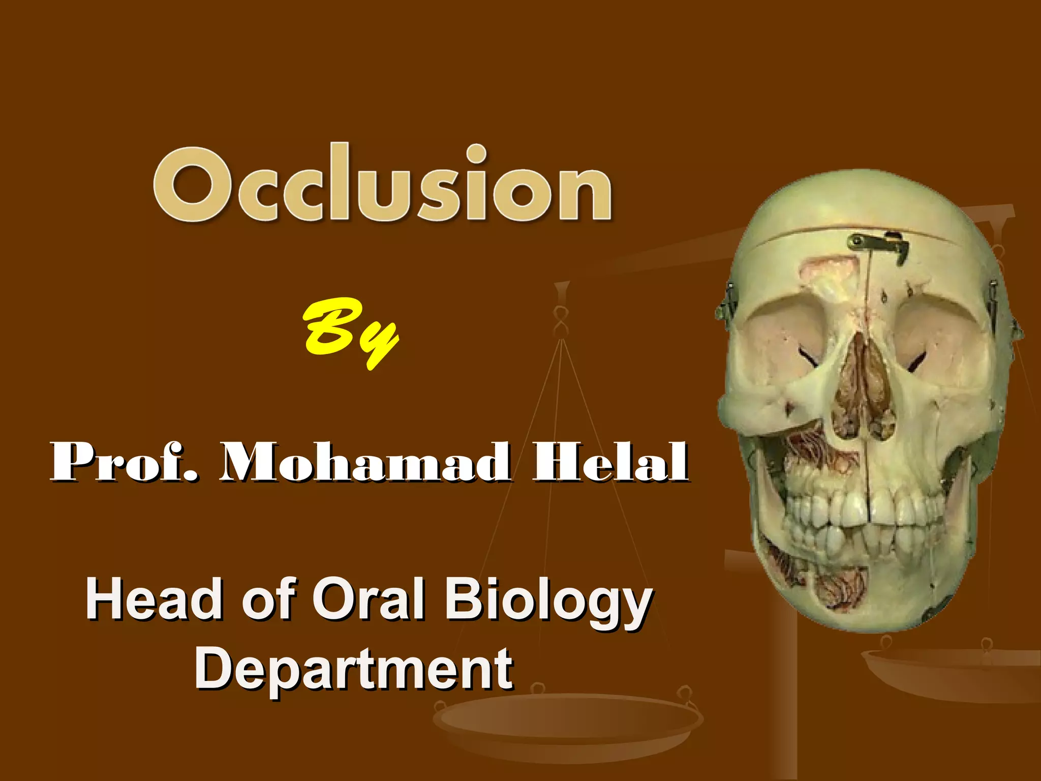 Dental Occlusion | PPT