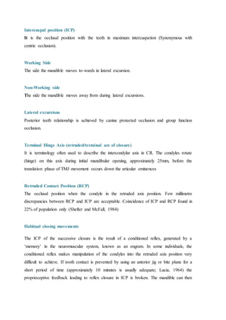 Occlusion and orthodontics by Almuzian | DOCX