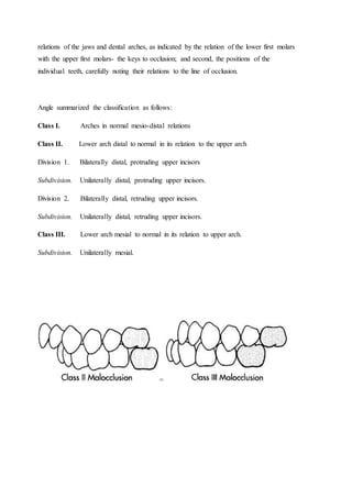 Occlusion and orthodontics by Almuzian | DOCX