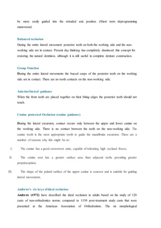 Occlusion and orthodontics by Almuzian | DOCX | Dental Health ...