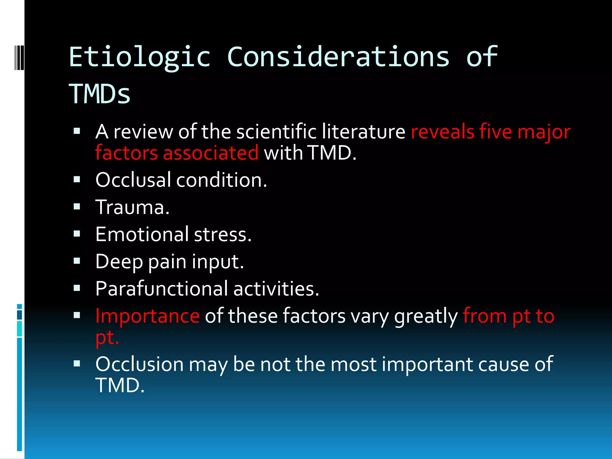 Occlusion and tmd | PPTX